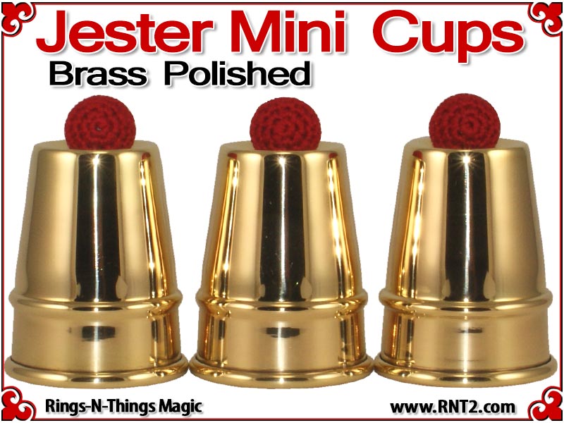 Jester Mini Cups | Brass | Polished Finish